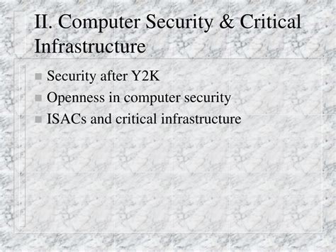 Ppt Critical Computer Security Challenges And Lessons Post 9 11