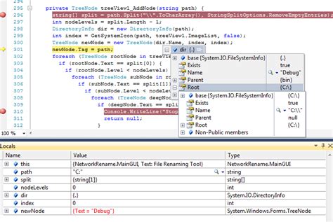 C Unexpected Behavior With Directoryinfoname Stack Overflow