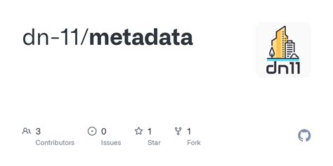 Metadataversion At Main · Dn 11metadata · Github