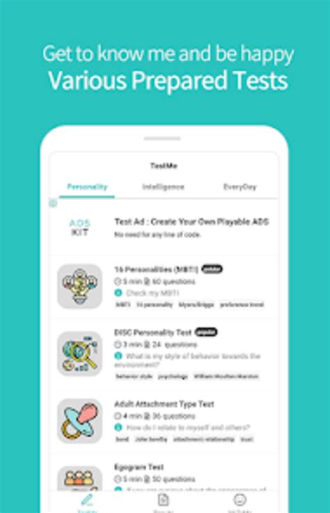 android için test me personality tests İndir