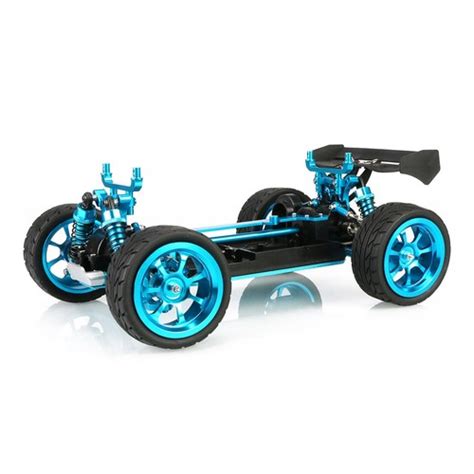 Upgrade Full Metal Chassis Wltoys Rc Vehicle Car Model Parts Kit Blue