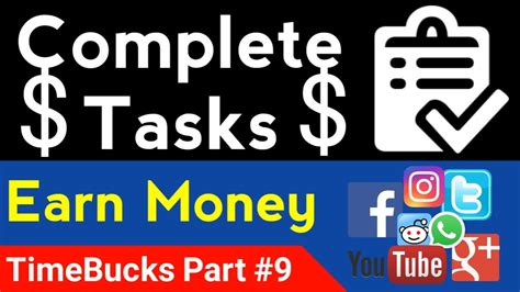 Timebucks Tutorial Part 9 How To Earn Money By Tasks Tab In Timebucks Deshtech Youtube