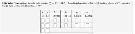 Solved Initial Value Problem Given The Differential