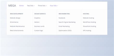 MEGA Responsive Megamenu Navigation By Marcoarib CodeCanyon