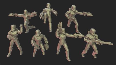 Archivo Stl Star Wars Legion Clone Commando・design Para Impresora 3d