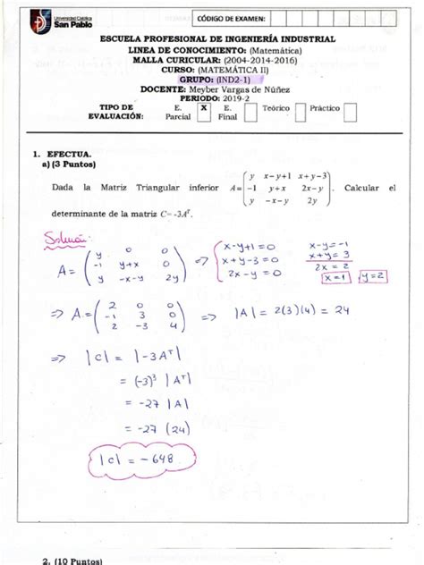 Ejercicios Resueltosmatrices Pdf