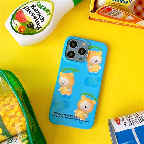 빠른배송 무광 곰찌 비오는날 블루 Y2k 아이폰케이스 아이폰 13 14 15 12 11 미니 Xs Xr X Se2 3 7 8 프로 맥스 커플 우정템 남자 여자