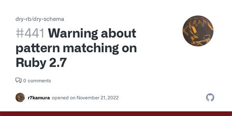 warning about pattern matching on ruby 2 7 · issue 441 · dry rb dry