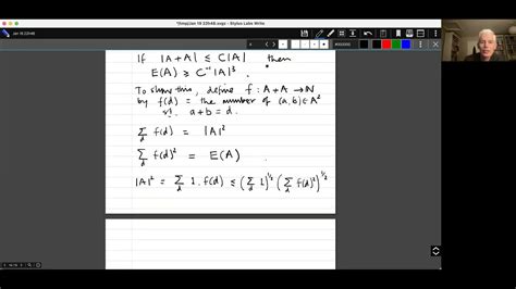 introduction to additive combinatorics lecture 3 7 using dependent random selection youtube
