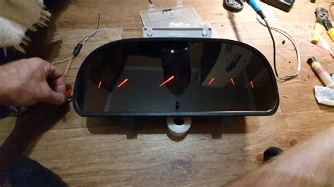 Пересвет щитка приборов газель старого образца с механическим одометром ...