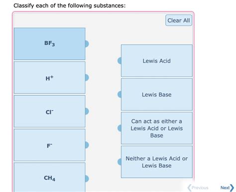 Solved Classify Each Of The Following Substances Can Act As Chegg Com