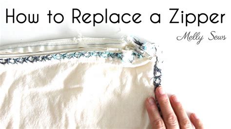 How To Replace A Zipper Youtube