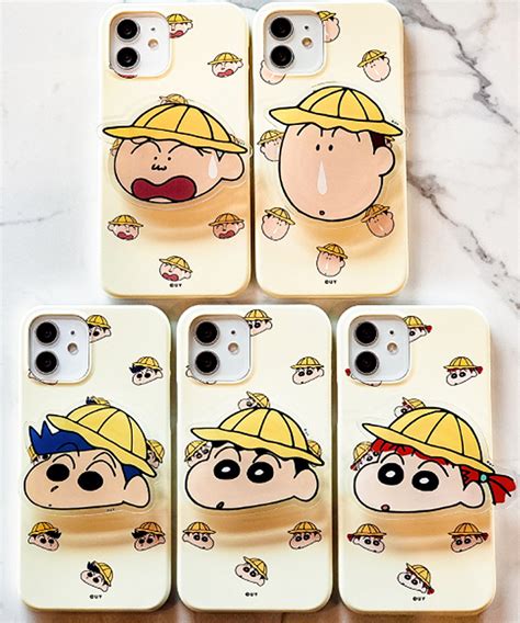 짱구 정품 해바라기반 슬림하드 폰 케이스아크릴 스마트톡 케이스 아이폰 16 15 14 프로 맥스 13 12 갤럭시 S24 S23 S22 플러스 울트라 노트20 노트10