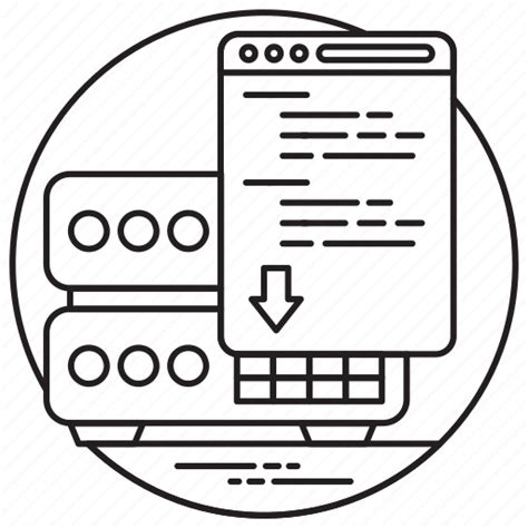 Content Store Database Database Application Db Organized Collection Of Data Icon