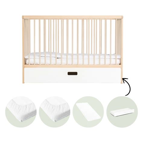 Mini Cotbed Essential Drawer Bundle 5 In 1 Beech Mokee