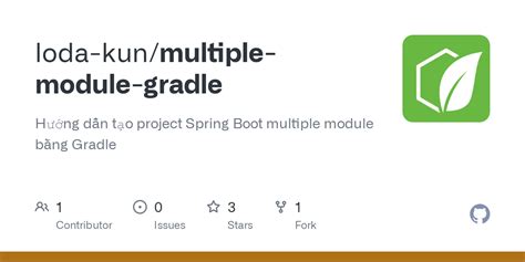 GitHub loda kun multiple module gradle Hướng dẫn tạo project Spring Boot multiple module bằng