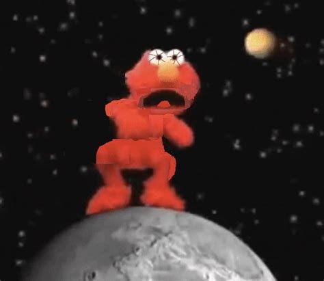 Tried To Make It Look Like Elmo Actually Was Suffocating In Space Without A Suit R
