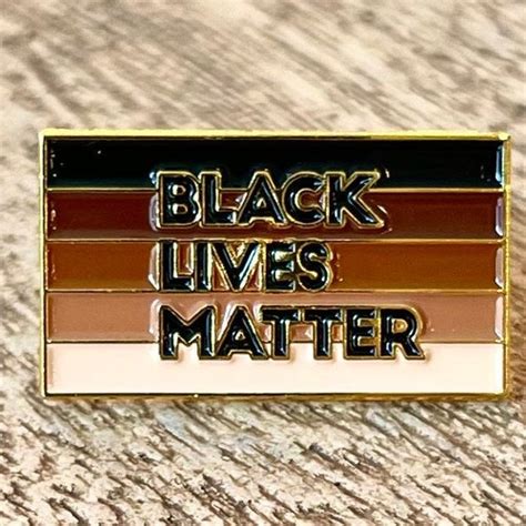 Charity Fundraiser Pin Black Lives Matter Blm Stand Etsy