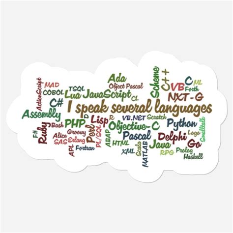 Programmers Have Multiple Programming Skills Stickers Sold By Tristan Klein Sku 25770020 20