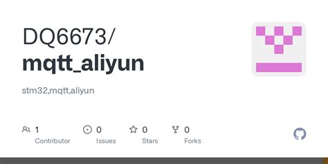 GitHub DQ6673 Mqtt Aliyun Stm32 Mqtt Aliyun