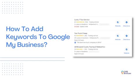 Add Keywords To Google My Business Boost Visibility With SEO