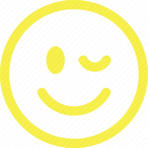 Emoji Wink Icon Download On Iconfinder On Iconfinder