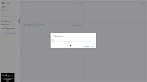Brief Introduction To Jsfiddle Youtube
