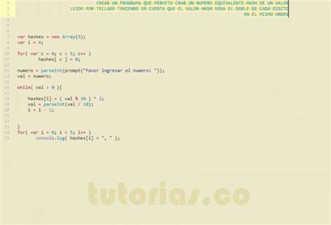 Arrays Javascript Hash De Un Valor Numerico