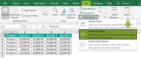 Freeze Panes In Excel Examples How To Freeze Unfreeze
