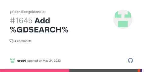 Add Gdsearch · Issue 1645 · Goldendictgoldendict · Github