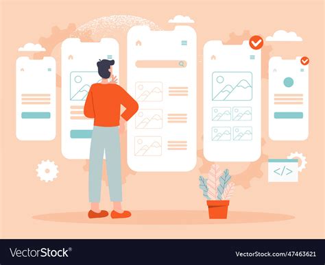 Usability Testing Concept Royalty Free Vector Image