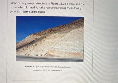 Solved Identify The Geologic Structure In Figure 15 38