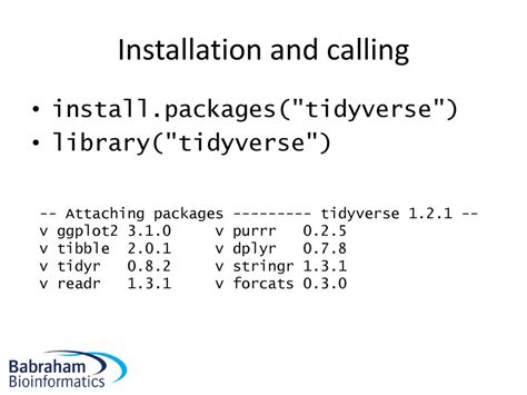 Using The R Tidyverse Packages Ppt Download