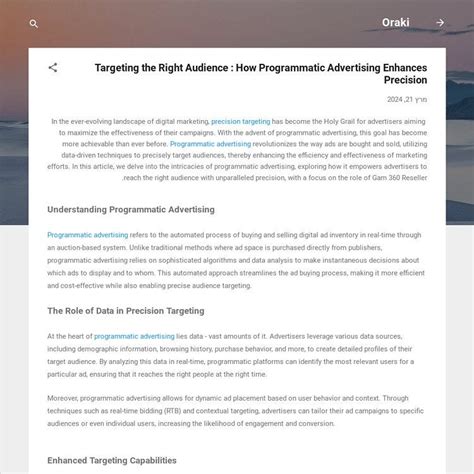 Targeting The Right Audience How Programmatic Advertising Enhances