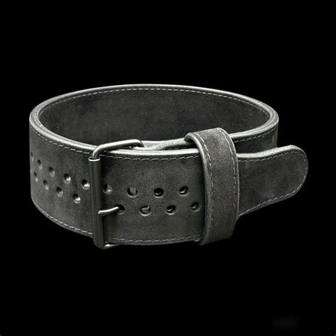 Stock 4 Double Suede Pioneer Cut Powerlifting Belt • Pioneer Fit