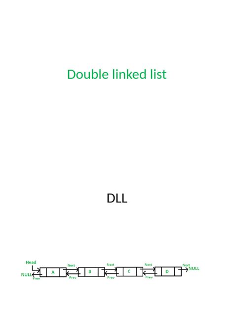 Double Linked List Pdf