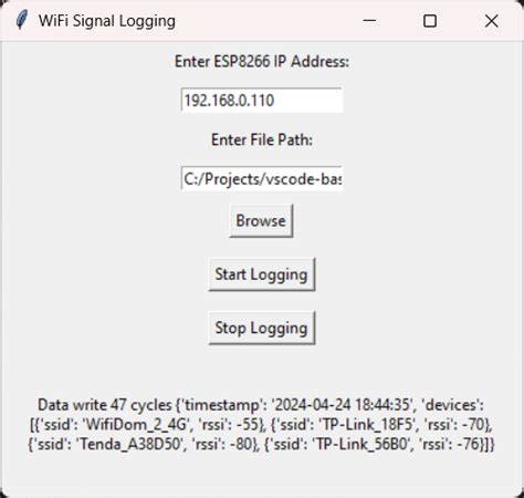 GitHub Techn Man Ac WIFIDataLogger This Project Enables Logging Of WiFi Signal Strength Data
