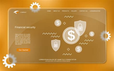 Premium Vector Financial Security Vector Concept Illustration