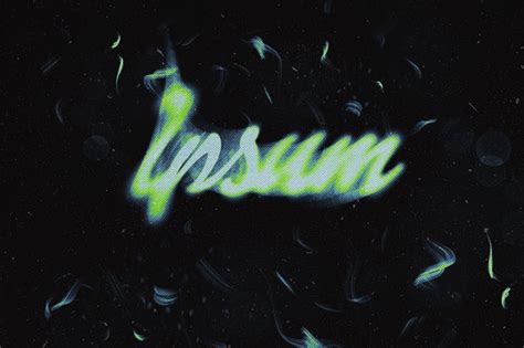 Blurry Text Effect Layer Styles Including Blur And Grain Envato