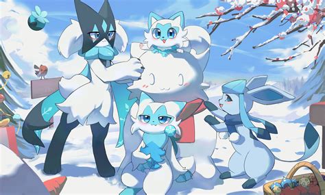 Glaceon Sprigatito Meowscarada Fletchling Floragato And 1 More Pokemon Drawn By Flong
