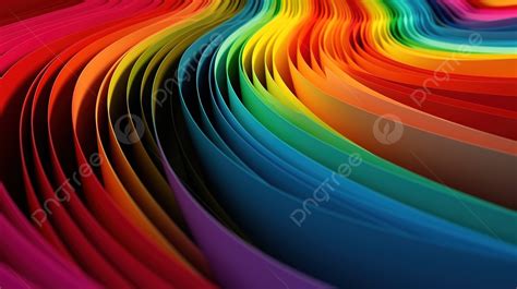 여러 색의 종이가 화려한 물결로 말려 있다 3d 종이 색상 스펙트럼 추상적 인 배경 고화질 사진 사진 색깔 배경 일러스트 및 사진 무료 다운로드 Pngtree