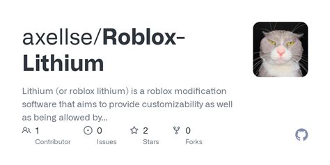 Github Axellse Roblox Lithium Lithium Or Roblox Lithium Is A