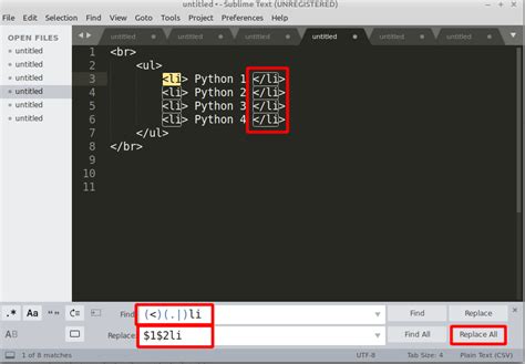 Sublime 3 Regex Search And Replace Examples Softhints