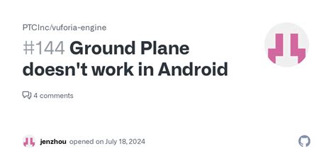 Ground Plane Doesnt Work In Android · Issue 144 · Ptcincvuforia