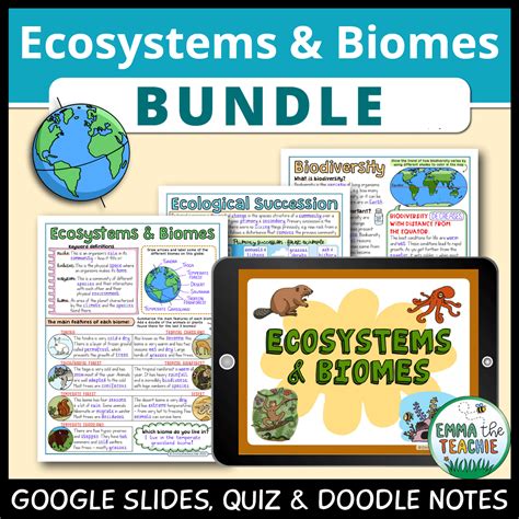Ecosystems And Biomes Doodle Notes Emmatheteachie