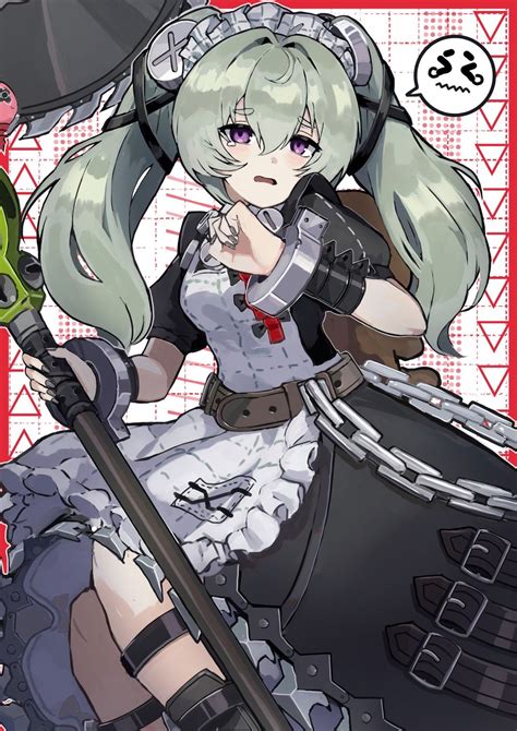 Corin Wickes Zenless Zone Zero Commentary Request Highres 1girl Apron Black Boots Black