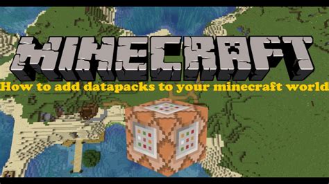 How To Install Minecraft Datapacks 1 13 1 14 1 15 1 16 Youtube