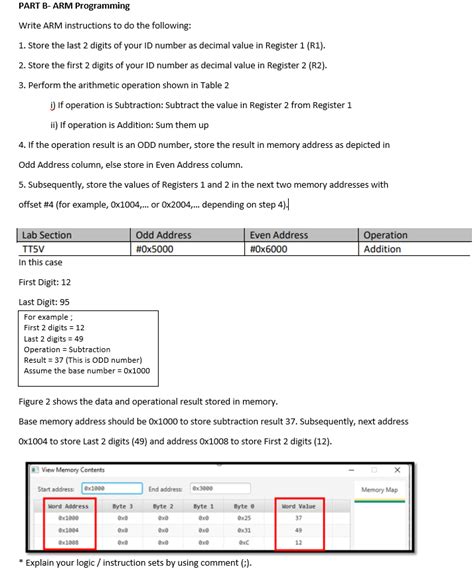 Solved PART B ARM Programming Write ARM Instructions To Do Chegg