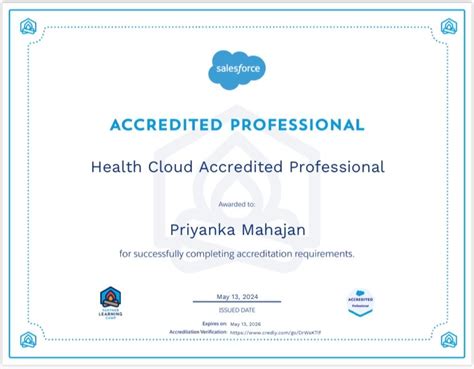 Priyanka Mahajan On Linkedin Salesforce Salesforcecertified Healthcloud Accreditedprofessional