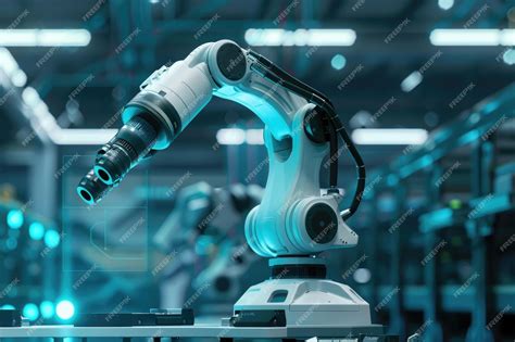 Premium Photo Smart Robot Arm Systems For Warehouse And Factory